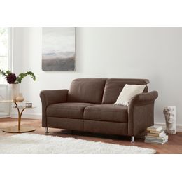 Sit & More 2,5-Sitzer SIT & MORE "Darwin", braun (cognac), B:179cm H:83cm T:96cm, Sofas, 2 5-Sitzer, inklusive Federkern, wahlweise mit Kopfteilverstellung