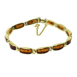 Armband OSTSEE-SCHMUCK "- Feikje - Gold 333/000 - Bernstein" Gr. 19, gold (gold 333, goldfarben, gelb), Armb&auml;nder, Damen, Gelbgold 333, Armband