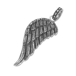 Fl&uuml;gelanh&auml;nger "Anh&auml;nger Fl&uuml;gel, teilweise geschw&auml;rzt", silber, Giorgio Martello MILANO, Charms, Damen, Silber 925 (Sterlingsilber), Fl&uuml;gelanh&auml;nger