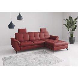 Sit & More Ecksofa SIT & MORE "Zora", feuerrot, B:262cm H:92cm T:164cm, Sofas, Ecksofa