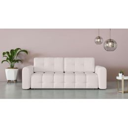 3-Sitzer OTTO HOME "Manilla, wahlweise mit Bettfunktion, B/T/H 265/117/91 cm", beige, B:244cm H:91cm T:117cm, 100% Polyester, Sofas, 3-Sitzer, mit Wellenunterfederung, in verschiedenen Materialien und Farben