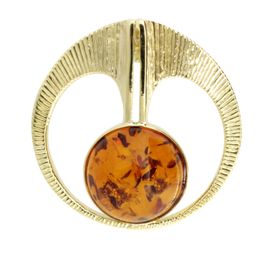 Kettenanh&auml;nger OSTSEE-SCHMUCK "- Gleiter-Torid - Gold 333/000 - Bernstein" Gr. 30, gold (gold 333, goldfarben, gelb), Schmuckanh&auml;nger, Damen, Gelbgold 333, Kettenanh&auml;nger