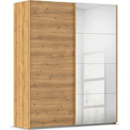 Schwebet&uuml;renschrank Rauch "Kleiderschrank Schrank Garderobe Schlafzimmerschrank EVELYN", braun (asteiche), B:181cm H:223cm T:68cm, Holzwerkstoff, Schr&auml;nke, Schwebet&uuml;renschrank, in elegantem Stil mit Spiegel 5 Breiten viel Stauraum MADE IN GERMANY