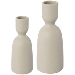 Kerzenhalter OTTO HOME "Stabkerzenhalter Adalena", gr&uuml;n (hellgr&uuml;n), H:18cm &Oslash;:6cm, Porzellan, Kerzenhalter, Kerzenhalter, aus Porzellan, im nordischen Design