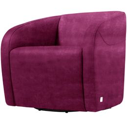 Sessel Egoitaliano "Charlottaas Clubsessel, Designsessel, modern und zeitlos, bequem", pink (fuchsia), B:73cm H:73cm T:76cm, 100% Polyester. Wasser- und Schutzabweisend., Sessel, Sessel, drehbar, kompakte Stellma&szlig;e, Solit&auml;rsessel