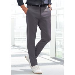 Stretch-Hose John Devin "regular-fit", Herren, Gr. 33, L&auml;nge 30, grau (anthrazit), Jersey, Obermaterial: 67% Viskose, 29% Polyamid, 4% Elasthan, unifarben, regular fit lang, Hosen Stretch-Hose, bequeme Hose aus elastischer Qualit&auml;t, Topseller