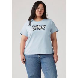 LEVI'S&reg; PLUS T-Shirt LEVI'S PLUS "PL PERFECT TEE", Damen, Gr. 4XL (58/60), plus p2 bw floral fill country air, Single Jersey, Obermaterial: 100% Baumwolle, Shirts T-Shirt, Topseller