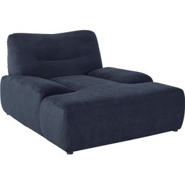 Loveseat DOMO collection "Cesena Designsessel zum Kuscheln, komfortabel zum Relaxen", blau (dunkelblau), B:122cm H:81cm T:151cm, Sessel, Loveseat, bequem und stylish, frei im Raum stellbar