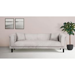 3-Sitzer Home Affaire "AGNIA B/T/H: 210/85/71 cm", beige (creme), B:210cm H:71,5cm T:85cm, 100% Polyester, Sofas, 3-Sitzer, incl. Zierkissen, auch in Cord und Boucl&eacute;
