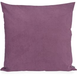 HOCK Dekokissen H.O.C.K. "Versatil", lila (mauve, unifarben), B:70cm H:10cm L:70cm, Baumwolle, Polyester, Dekokissen_Sitzkissen_Kissenh&uuml;llen, Dekokissen, Sofakissen inkl. F&uuml;llung, 50x30cm, einfarbig, pink, Samt, Dekokissen