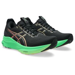 Laufschuh asics "GEL-KAYANO 32", Herren, Gr. 45, schwarz, vital gr&uuml;n, Synthetik, Schuhe Laufschuh, f&uuml;r mehr Stabilit&auml;t