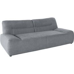 2,5-Sitzer DOMO collection "Cesena modern, elegant und zeitlos, komfortabel, flache Armlehnen", grau (steel), B:224cm H:81cm T:109cm, Sofas, 2 5-Sitzer, fester Sitzkomfort