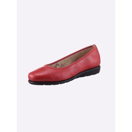Ballerina Classic Basics, Damen, Gr. 40, lila (erdbeere), Glattleder, Basic, Schuhe Ballerina