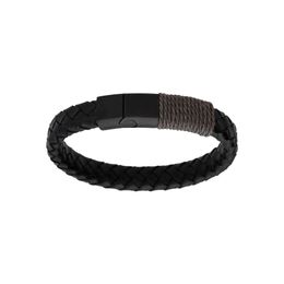 Armband, schwarz (schwarz, schwarz), Armb&auml;nder, Herren, Edelstahl Metall, Edelstahl, Metall, Armband