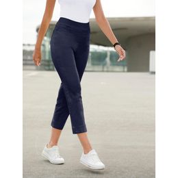 7/8-Jeans Inspirationen, Damen, Gr. 24, Kurzgr&ouml;&szlig;en, blau (marine), 56% Baumwolle, 31% Modal, 10% Polyester, 3% Elasthan, unifarben, 7/8-L&auml;nge, Jeans 7/8-Jeans