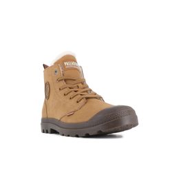 Winterboots Palladium "PAMPA HI ZIP WL", Herren, Gr. 41, mahogany, Leder, Schuhe Winterboots, Winterschuhe, Schn&uuml;rboots, Winterstiefel, Snowboots, gef&uuml;ttert