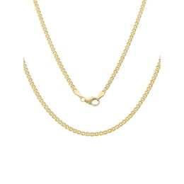 Gliederkette Lady, gold (gelbgold 375), Halsketten, Damen, 45, Metall, L: 45, Gliederkette