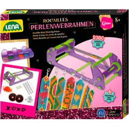 Kreativset LENA "Rocailles Perlenwebrahmen", bunt, Kreativsets, Kinder, Kunststoff, Kreativset, Made in Europe