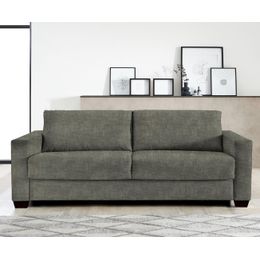 Schlafsofa Bali "Denver, Dauerschl&auml;fer", silber (silber, grau), B:215cm H:20cm, 100% PE, Sofas, Schlafsofa, in 140er und 160er Breite, inkl. Ergoflex-Unterfederung