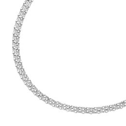 Silberkette Smart Jewel "Kette Ankerkette 5-reihig mit Zwischenteilen, Silber 925", silber, Halsketten, Damen, Silber 925 (Sterlingsilber), Silberkette