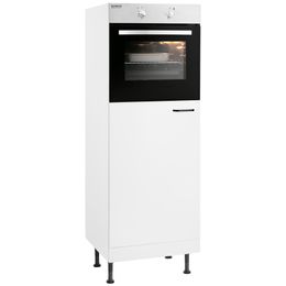 Backofen/K&uuml;hlumbauschrank Optifit "Elga", wei&szlig; (wei&szlig;, wei&szlig;), B:60cm H:176,6cm T:58,4cm, Holzwerkstoff, Schr&auml;nke, Backofen/K&uuml;hlumbauschrank, mit Soft-Close-Funktion, h&ouml;henverstellbaren F&uuml;&szlig;en, Breite 60 cm