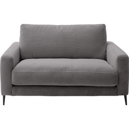1,5-Sitzer Home Affaire "Downtown B/T/H: 152/105/84 cm", grau (dunkelgrau), B:152cm H:84cm T:105cm, 88% Polyester, 12% Polyacryl, Sofas, 1 5-Sitzer, weicher Sitzkomfort, Cord, gem&uuml;tliches Loungem&ouml;bel zum Relaxen