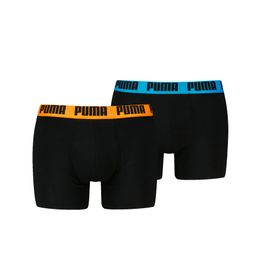 Boxershorts Puma "Puma MEN EVERYDAY BASIC BOXERS 2P", Herren, Gr. XXL, sz, combo, Jersey, Obermaterial: 95% Baumwolle, 5% Elasthan, k&ouml;rpernah, Unterhosen Boxershorts, mit Puma Webbund