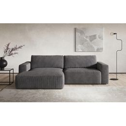 Ecksofa COTTA "Lasso L-Form, XL-Sofa", grau (anthrazit), B:288cm, 88% Polyester, 12% Polyamid, Sofas, Ecksofa