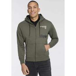 Kapuzensweatjacke Replay, Herren, Gr. M, army gr&uuml;n, Sweatware, Obermaterial: 100% Baumwolle, normal, ohne Ausschnitt, angesetztes B&uuml;ndchen, Sweatjacken Kapuzensweatjacke
