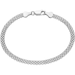 Armband Firetti "Schmuck Geschenk Silber 925 Armschmuck Armkette Bismarck-Kette", silber (silberfarben), Armb&auml;nder, Damen, 19cm, Silber 925 (Sterlingsilber), Armband