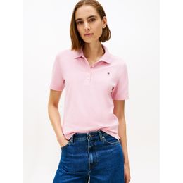 Poloshirt Tommy Hilfiger "Regular Fit Pique Premium Polo", Damen, Gr. XXL (44), b.pink, Piqu&eacute;, Obermaterial: 96% Baumwolle, 4% Elasthan, unifarben, regular fit h&uuml;ftlang, Rundhals, abgesteppt, Shirts Poloshirt, Baumwollmischung, regular fit