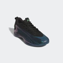 Basketballschuh adidas Performance "ANTHONY EDWARDS 1 LOW", Damen, Gr. 44, gr&uuml;n (arctic night, core schwarz, screaming gr&uuml;n), Synthetik, Textil, Schuhe Basketballschuh