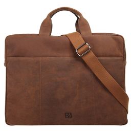 Aktentasche Bodenschatz, Gr. B/H/T: 43cm x 32cm x 13cm onesize, cognac, Leder, unifarben, Taschen Aktentasche, echt Leder