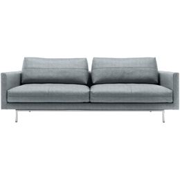 3-Sitzer "CR.414, Designsofa, edles Sofa, Loungesofa, Ledersofa, klares Design", blau (blau, gr), B:200cm H:91cm T:106cm, CREATION BY ROLF BENZ, Sofas, 3-Sitzer, aus Leder oder Chenille, erstklassiger Sitzkomfort, legere Polsterung