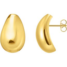 Paar Ohrstecker Thomas Sabo "Schmuck Silber 925 Ohrringe Teardrop-Form", gold (gelbgoldfarben), Ohrringe, Damen, Silber 925 (recycelt), Paar Ohrstecker