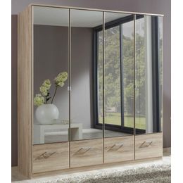Kleiderschrank wimex "Imago", braun (struktureichefarben hell), B:180cm H:199cm T:58cm, Schr&auml;nke, Kleiderschrank