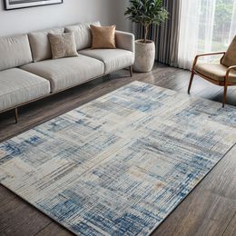 Teppich OTTO HOME "Niamh, LAGERR&Auml;UMUNG", beige, B:200cm H:8mm L:290cm, Polyester, Teppiche, Teppich, Kurzflor, modernes Design, pflegeleicht, Wohnzimmer
