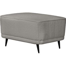 Polsterhocker Home Affaire "Ashly", grau (taupe), B:77cm H:46cm T:60cm, 93% Polyester, 6% Acryl, 1% Baumwolle, Hocker, Polsterhocker, in 3 Bezugsvarianten, Boucl&eacute;, Samtoptik und Struktur weich.