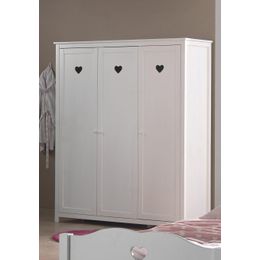 Kleiderschrank Vipack "Amori", wei&szlig;, B:159cm H:190cm T:57cm, FSC-zertifizierter Holzwerkstoff, Schr&auml;nke, Kleiderschrank