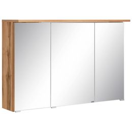 Spiegelschrank Welltime "Ravenna", braun (eichefarben), B:100cm H:68cm T:20cm, Schr&auml;nke, Spiegelschrank, Breite 100 cm