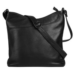 Henkeltasche SZUNA, Damen, Gr. B/H/T: 31cm x 31cm x 8cm onesize, schwarz, Leder, gemustert, Taschen Henkeltasche, echt Leder