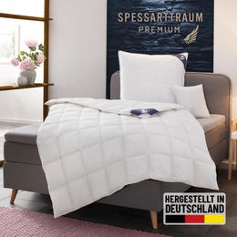 G&auml;nsedaunenbettdecke Spessarttraum "Premium****, hergestellt in Deutschland, Bettdecken f&uuml;r Sommer, Winter", wei&szlig;, B:240cm L:220cm, Bezug: 100% Baumwolle. F&uuml;llung: 100% G&auml;nsedaunen, Bettdecken, G&auml;nsedaunenbettdecke, 4 W&auml;rmeklassen & 5 Gr&ouml;&szlig;en, Bestseller
