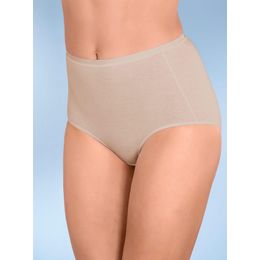 Taillenslip Nina von C., Damen, Gr. 46, 3 Stk., beige (elfenbein), 93% Baumwolle, 7% Elasthan, Unterhosen Taillenslip