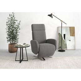 Sit & More TV-Sessel SIT & MORE "Grenoble, inkl. Kopfteilverstellung", grau, B:71cm H:110cm T:82cm, Sessel, TV-Sessel, wahlweise mit 2 Motoren, Akku & Aufstehhilfe