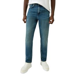 Relax-fit-Jeans QS "Style Devon", Herren, Gr. 30, L&auml;nge 32, mid blau, Denim/Jeans, Obermaterial: 99% Baumwolle, 1% Elasthan, unifarben, relaxed fit kn&ouml;chellang, Jeans Relax-fit-Jeans, im Five-Pocket Style
