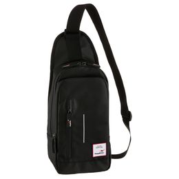 Umh&auml;ngetasche Kangaroos "Crossbody", Jungen, schwarz, Polyurethan, unifarben, Taschen Umh&auml;ngetasche, Crossbodybag, Handtasche, Freizeittasche