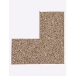 Badematte Grund Gr. 4, taupe, rechteckig (90cm x 90cm ), 1 Stk., Badematten, Badematte