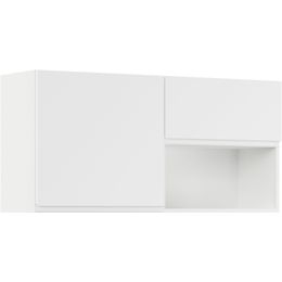 Mehrzweckschrank-Set IMPULS K&Uuml;CHEN "Warschau", wei&szlig; (wei&szlig; mit beton, optik natur), B:120cm H:57,9cm T:34,5cm, Holzwerkstoff, Pulverlack, Kastenm&ouml;bel-Sets, Mehrzweckschrank-Set, Vielf&auml;ltige Varianten verf&uuml;gbar; kombinierbar mit anderen Artikeln