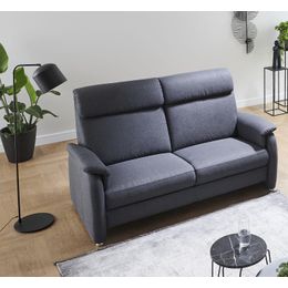 2-Sitzer Home Affaire "Turin auch mit Easy care-Bezug: leicht mit Wasser zu reinigen", grau (anthrazit), B:156cm H:107cm T:97cm, Sofas, 2-Sitzer, mit hochwertigem Federkern, hoher R&uuml;cken bietet besonderen Komfort