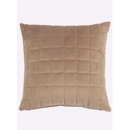 Kissenh&uuml;lle HEINE HOME, taupe, B:40cm L:40cm, Polyester, 100% Polyester, Kissenbez&uuml;ge, Kissenh&uuml;lle